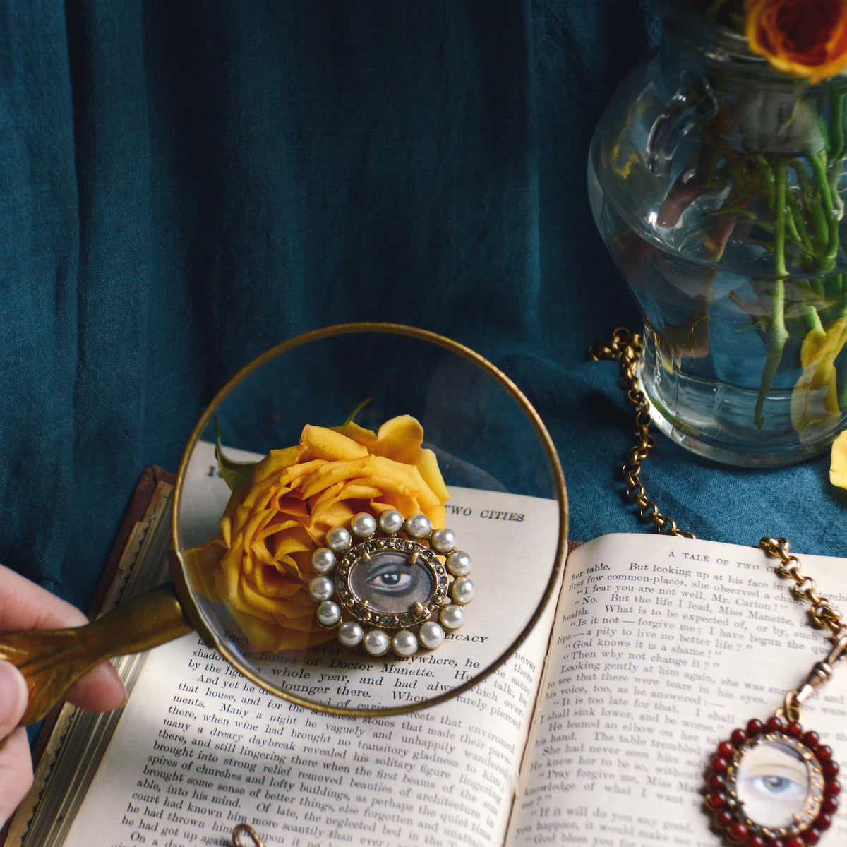 Lover's Eye Miniature Portrait Pendant Jewelry Collection – FALLEN ...