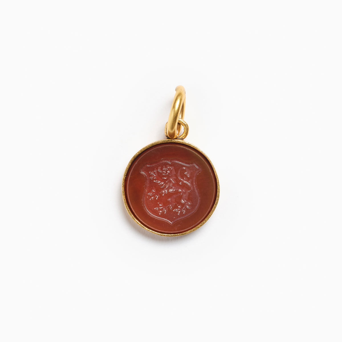Carnelian Intaglio Crest Charm – FALLEN ARISTOCRAT
