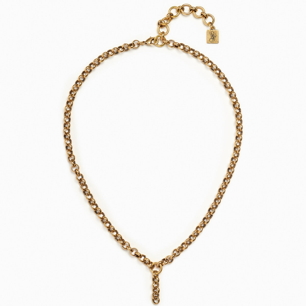 Rolo Chain Drop Necklace – FALLEN ARISTOCRAT