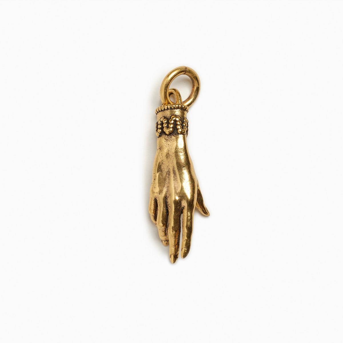 Artist Hand Charm, Antiqued Gold – FALLEN ARISTOCRAT