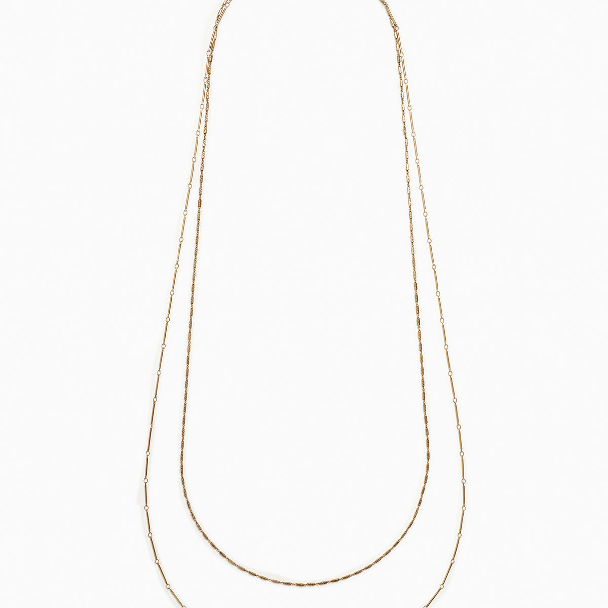 Layered Stick and Bar Chain Necklace – FALLEN ARISTOCRAT